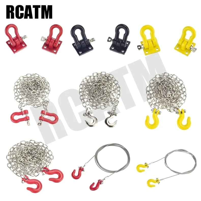 Metal-Trailer-Hook-Rescue-Chain-Decoration-For-1-10-RC-Crawler-Car-TRX4 ...