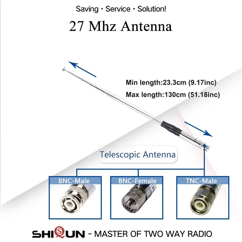27MHz-CB-Retractable-High-Gain-Portable-Radio-Telescopic-Antenna-27-MHz ...