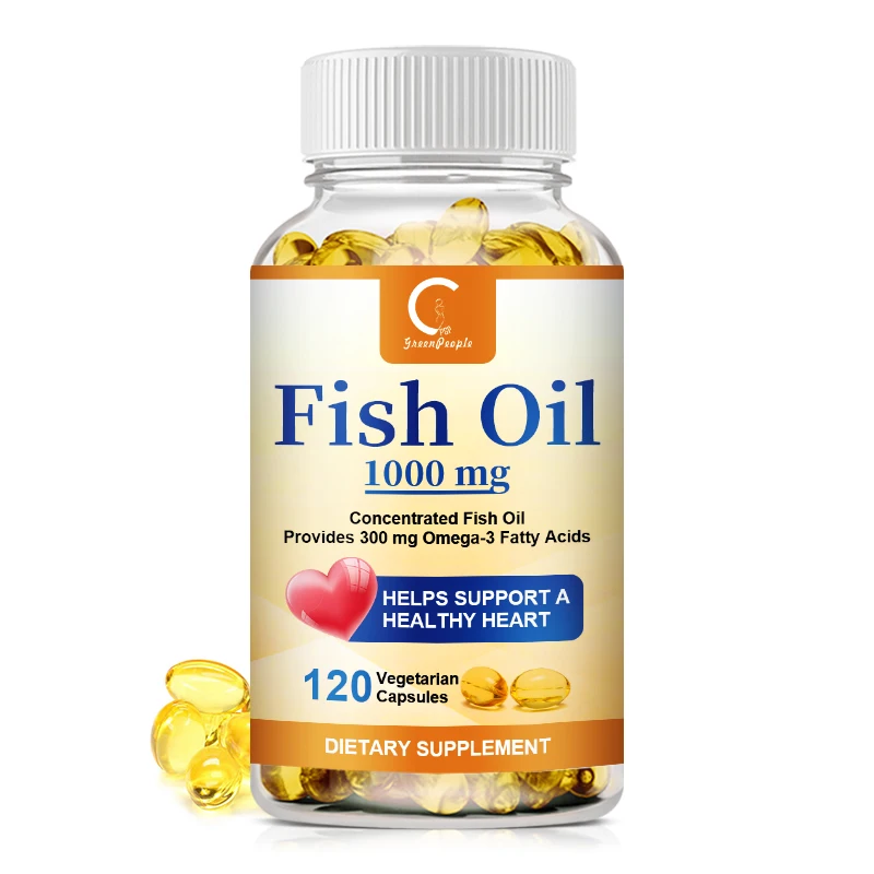 GPGP Greenpeople cápsula de aceite de pescado 120p, 1000Mg, EPA, DHA, Omega 3, ácido graso para ...