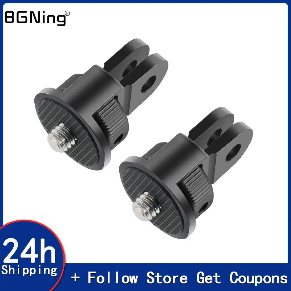 2pcs 1/4 Screw 360° Rotating Swivel CNC Mini Tripod Adapter Monopod ...