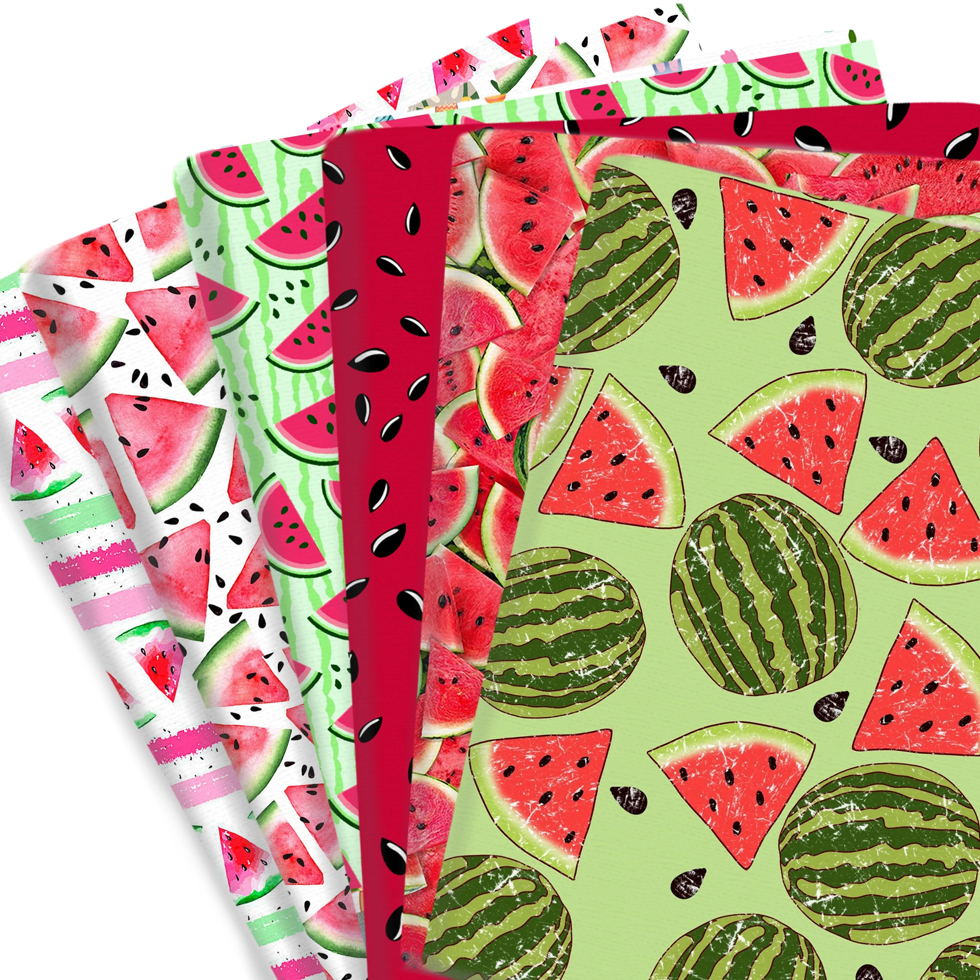 Cotton Fabric Meter Watermelon | Fabric Sewing Watermelon - 50 145cm ...