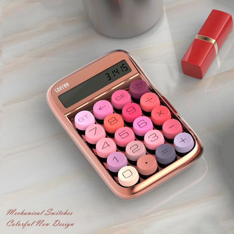 Sanreya-Calculator-Vintage-Decompressed-Rose-Gold-With-Large-Display ...