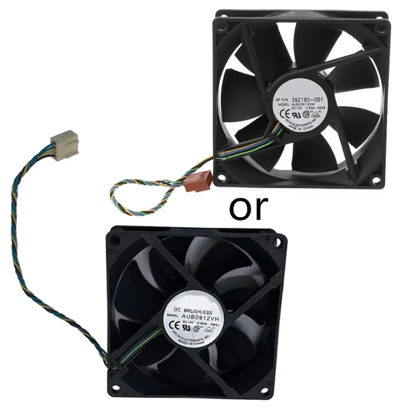 Dc Brushless Pwm Fan Aub0912vh 9cm Cooling 90mm Dc12v 0.6a Cooler Fan ...