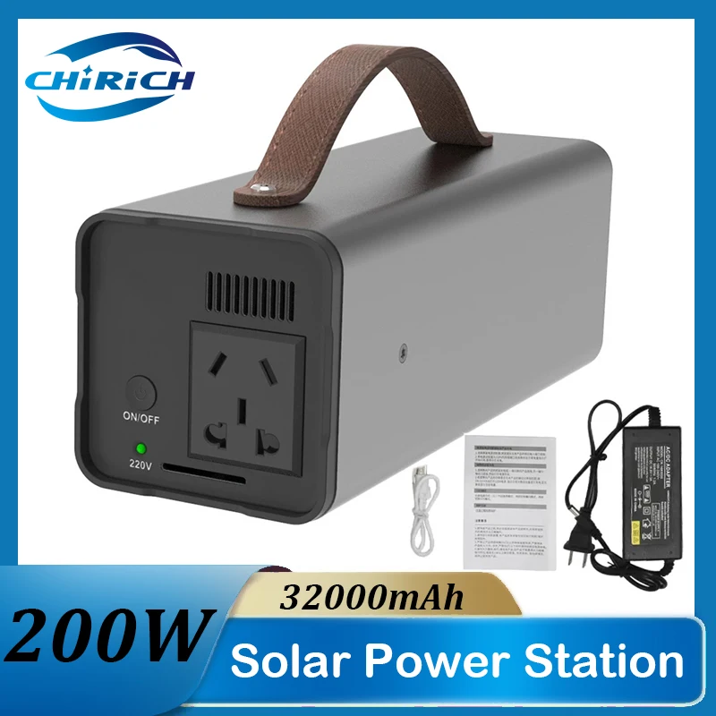 200W-Portable-Power-Station-Solar-Emergency-Generator-Outdoor-Camping ...