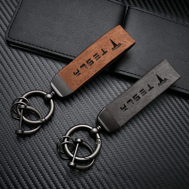 Metal/Leather Car Logo Key Chain Keyring Auto Interiors Accessorie For ...