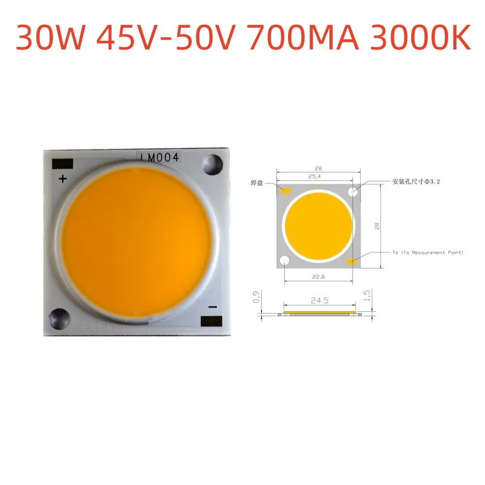 10pcs COB LED 30W chip light emitting Diode 2828 1919 20W 30W LED cob high brightness DIY High ...