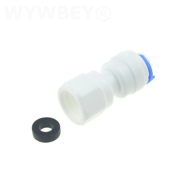 Reverse Osmosis 1/4" OD Hose Tube To Female Thread Plastic Pipe Fitting ...