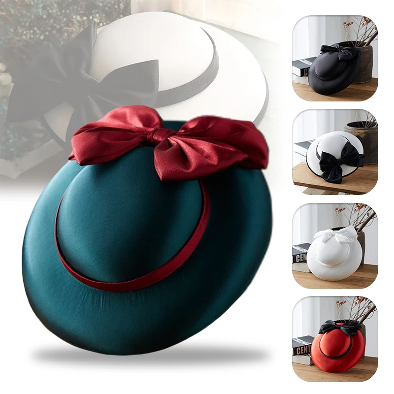 French-Elegant-Women-Hat-With-Clip-Retro-Classic-Bow-Bridal-Wedding ...
