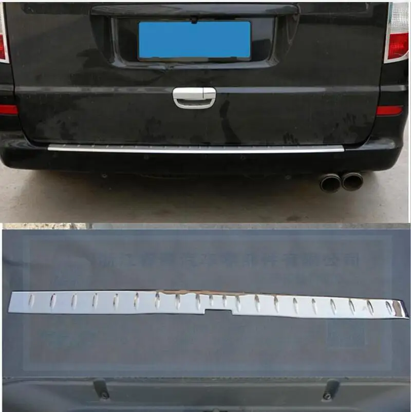 Car-styling-Stainless-Steel-Rear-Bumper-Protector-Sill-Trunk-Tread ...