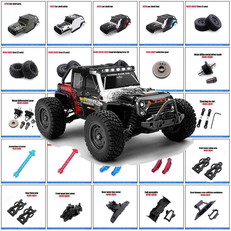 RC-Car-Accessories-6028-6029-6030-6031-High-Speed-Toy-Car-Upgrade-Part ...