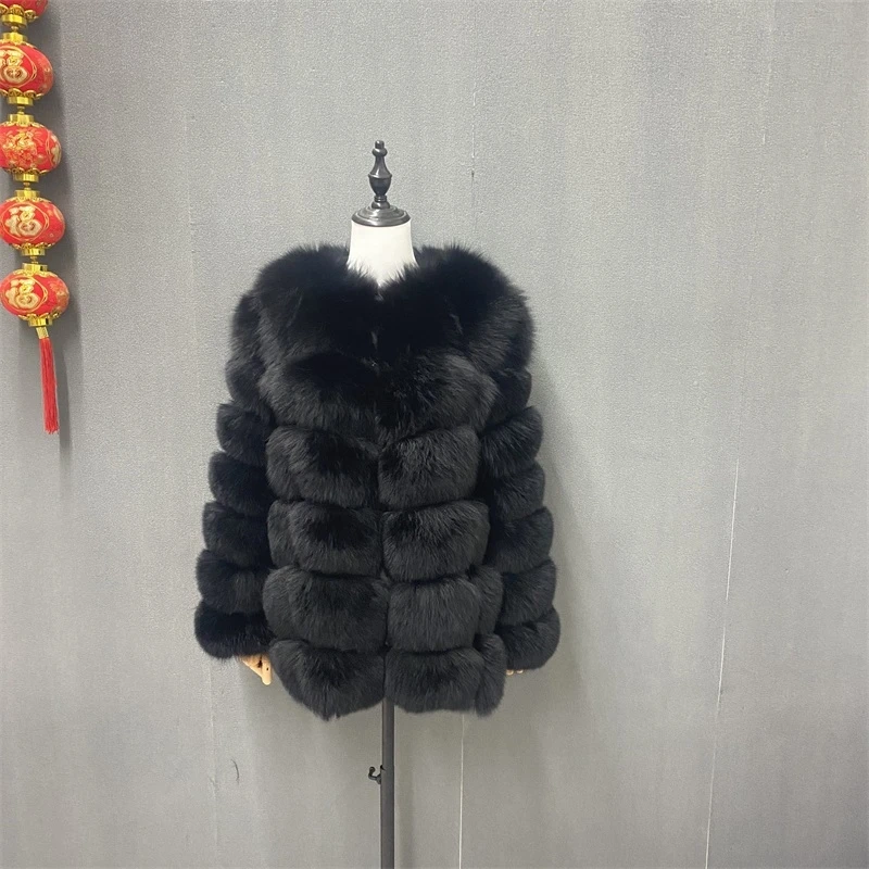 style real fur coat 100% natural fur jacket female winter warm leather ...