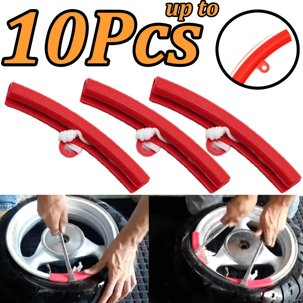 1-10Pcs Car Motorcycle Wheel Cover Rim Protector Red Replacement ...