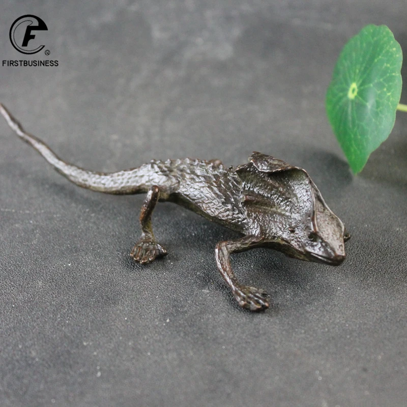 Pure-Copper-Lizard-Statue-Solid-Animal-Sculpture-Desktop-Ornament ...