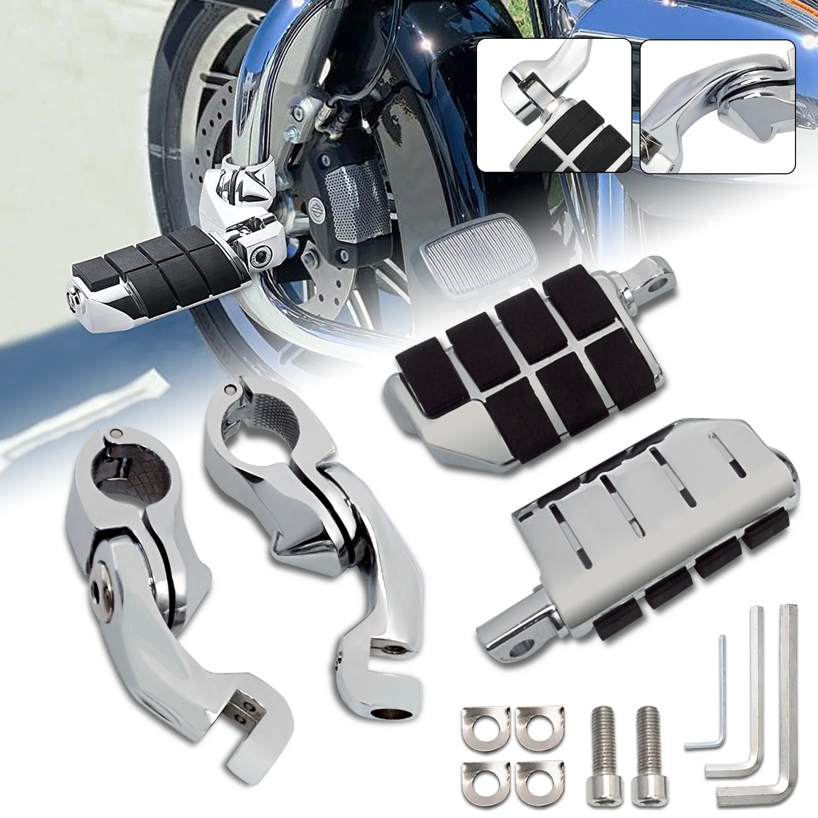 1-25-Highway-Pegs-Short-for-Harley-Touring-Road-King-Road-Glide-Street ...