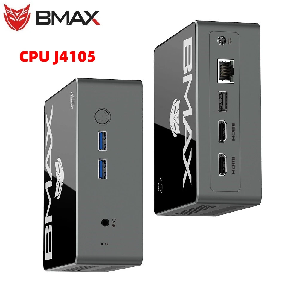 BMAX B2 PRO 미니 PC, Gemini Lake J4105, Windows 11, 8GB DDR4, 256GB SSD ...