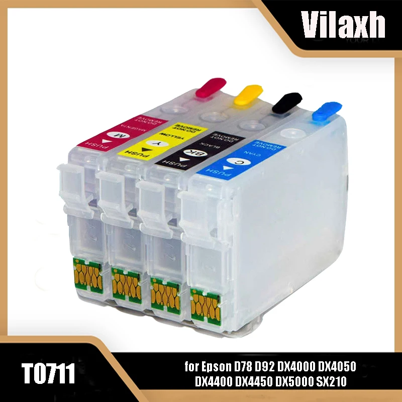 vilaxh-T0711-Refill-Cartridge-for-Epson-DX8450-DX9400-DX9400F-SX110 ...