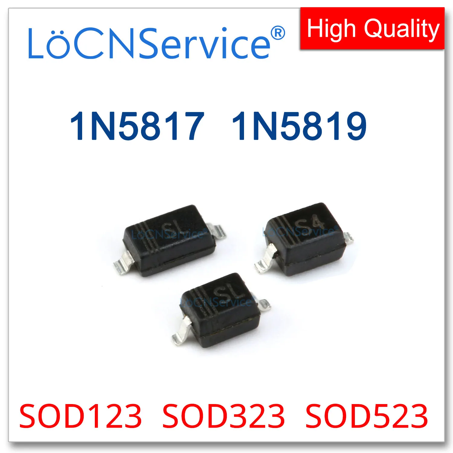 LoCNService-3000PCS-1N5817-1N5819-SOD123-SOD323-SOD523-1206-0805-0603 ...