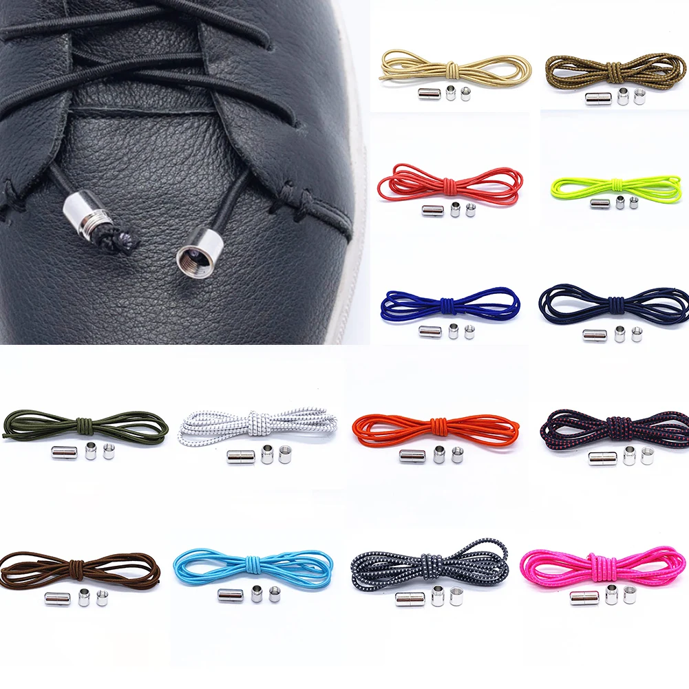 Multicolor-Elastic-No-Tie-Shoelaces-Semicircle-Shoe-Laces-For-Sneakers ...