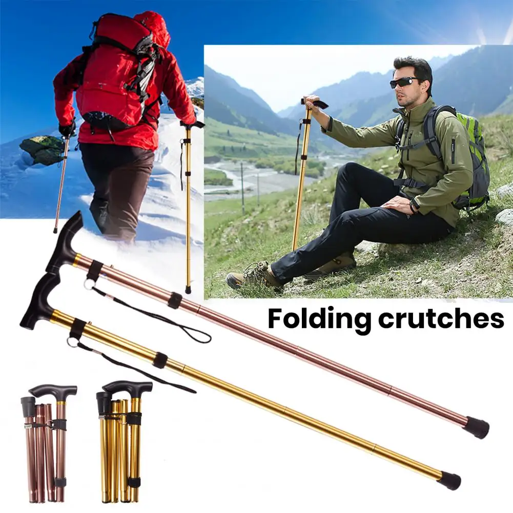 1Pc-Retractable-Walking-Stick-Ergonomic-Handle-Collapsible-Trekking ...