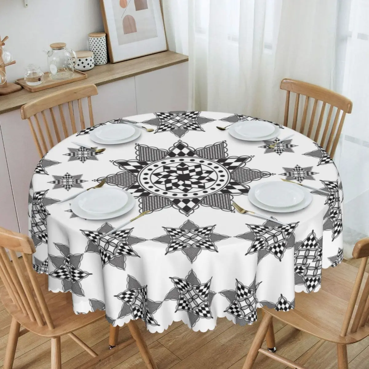 Custom-Oilproof-Traditional-Kabyle-Pottery-Patterns-Table-Cover-Amazigh ...
