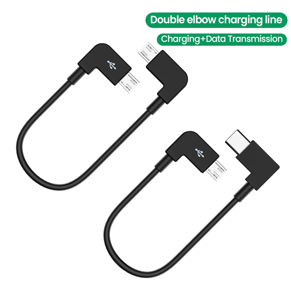 Right Angle 90 Degree Micro USB to Micro USB/Type Cable Male to Male ...