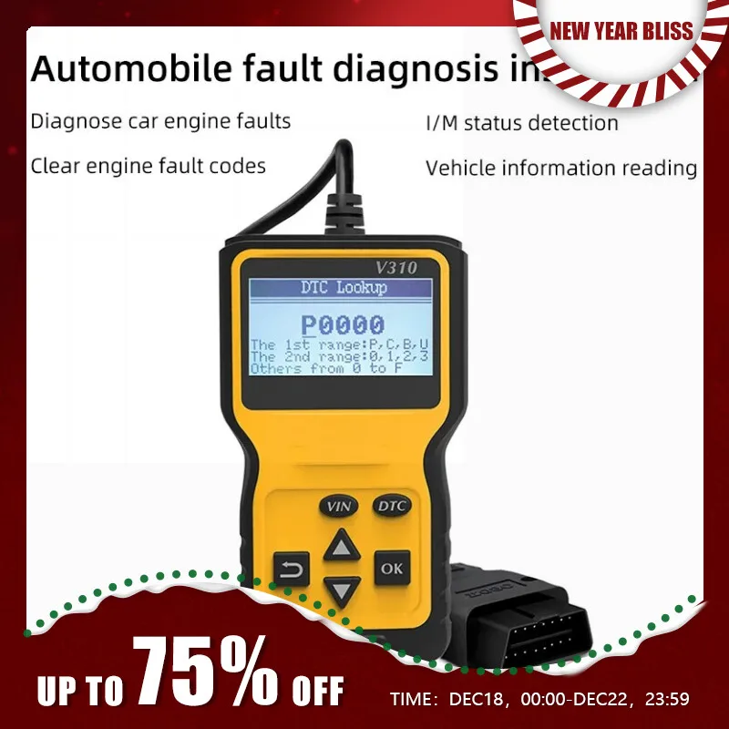 1-PC-V310-Automobile-Fault-Diagnosis-Instrument-OBD-2-Diagnostic-Tool-Elm327-Decoder-Engine ...