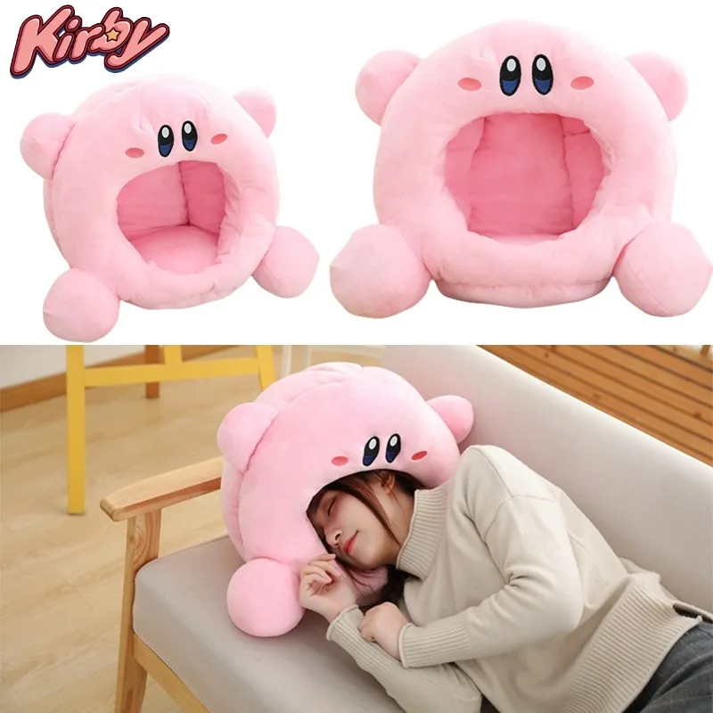 Kirby-Pillow-Nap-Rest-Plush-Hat-Warm-Winter-Anime-Creative-Funny ...
