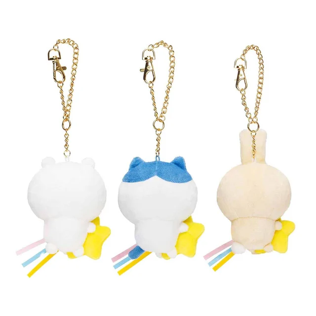 Chiikawa Hachiware Star Plush Doll Keychain - Chiikawa Plush