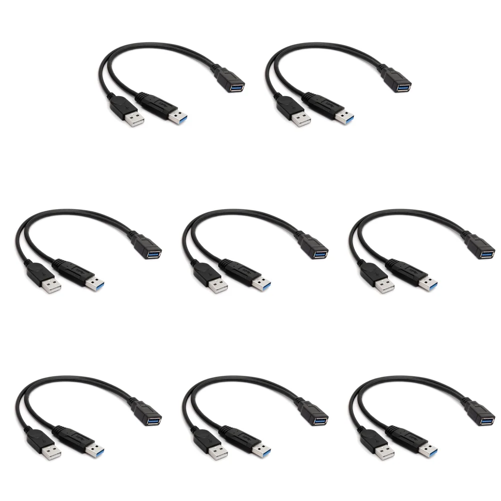 USB-3-0-Female-to-Dual-USB-Male-Extra-Power-Data-Y-Splitter-Extension ...