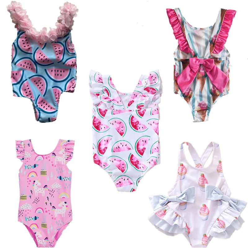 Swimwear Children 1 Year Girl | Beach Bathing Bikini Clothes - One ...
