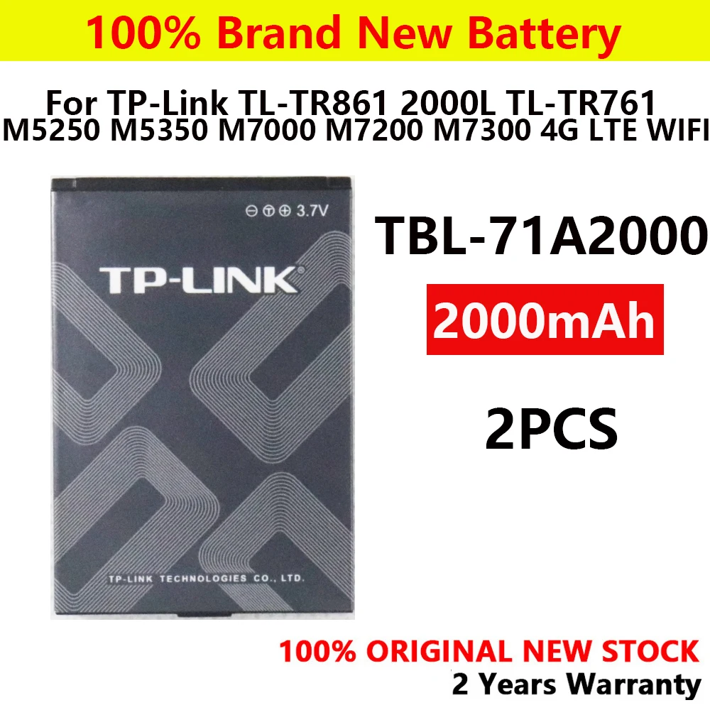 100-Genuine-2000mAh-TBL-71A2000-Battery-For-TP-Link-TL-TR861-2000L-TL ...