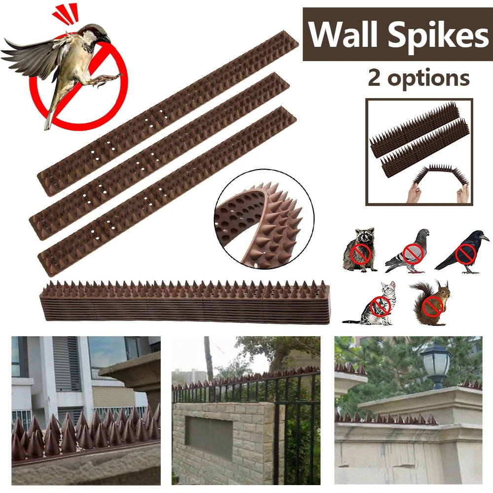 10Pcs-Wall-Spikes-Anti-Birds-Thorns-Garden-Security-Intruder-Repellent ...