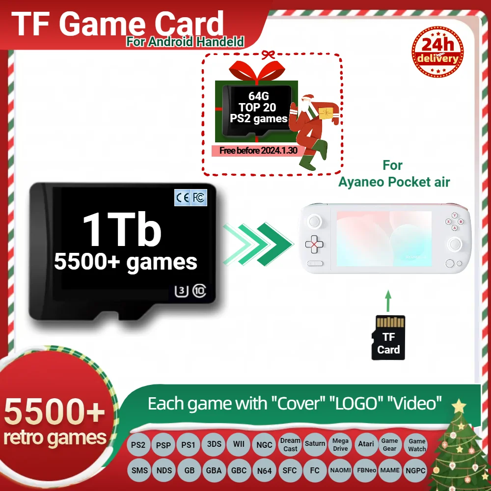 TF-Card-For-Ayaneo-Pocket-air-Memory-Popular-Classic-Retro-Game-PS2-PSP ...
