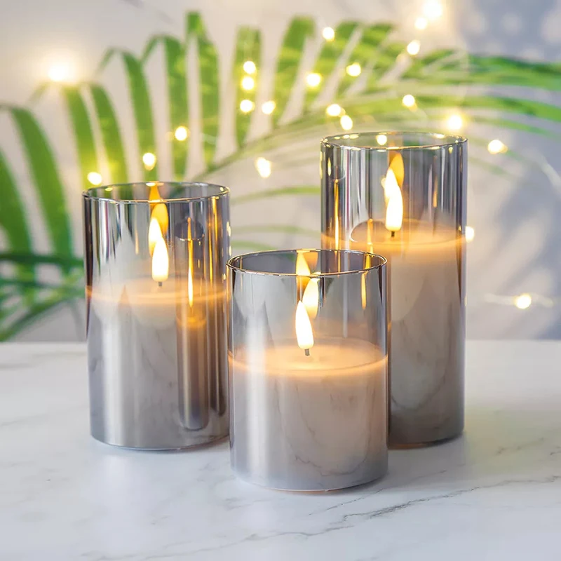 LED-Electronic-Candle-Light-Flameless-Moving-Wick-Candle-Holders-Home ...