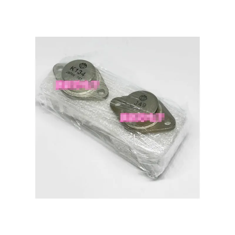 A pair of 2PCS 2SK134 K134 2SJ49 J49 gold sealed iron caps TO-3 fever ...