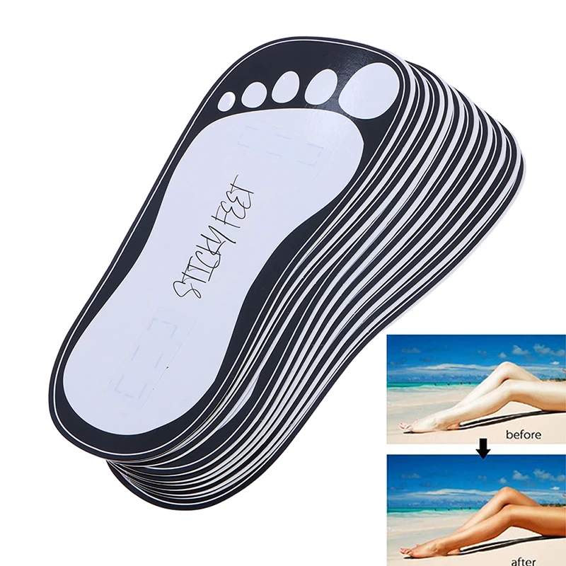 10-Pairs-Tanning-Sticky-Feet-Spray-Tan-Foot-Protectors-Accessories ...