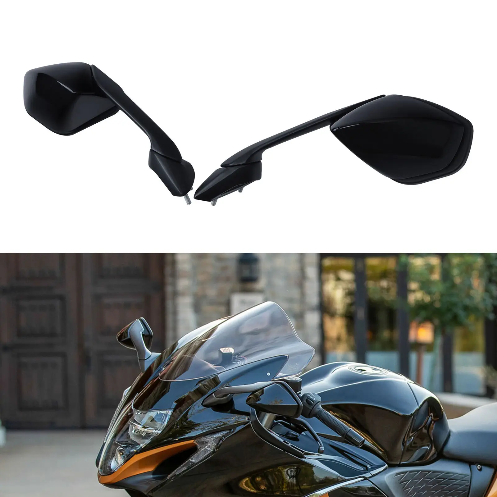 Black-Side-Rearview-Mirrors-Fit-For-Suzuki-Hayabusa-GSX1300R-2022-2024 ...