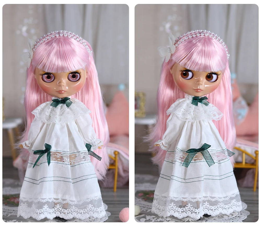 Selena – Premium Custom Neo Blythe Doll with Pink Hair, Tan Skin ...