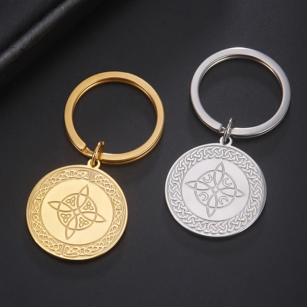 Dawapara-Witch-Knot-Keychain-Celtics-Witchcraft-Symbol-Good-Luck-Amulet ...