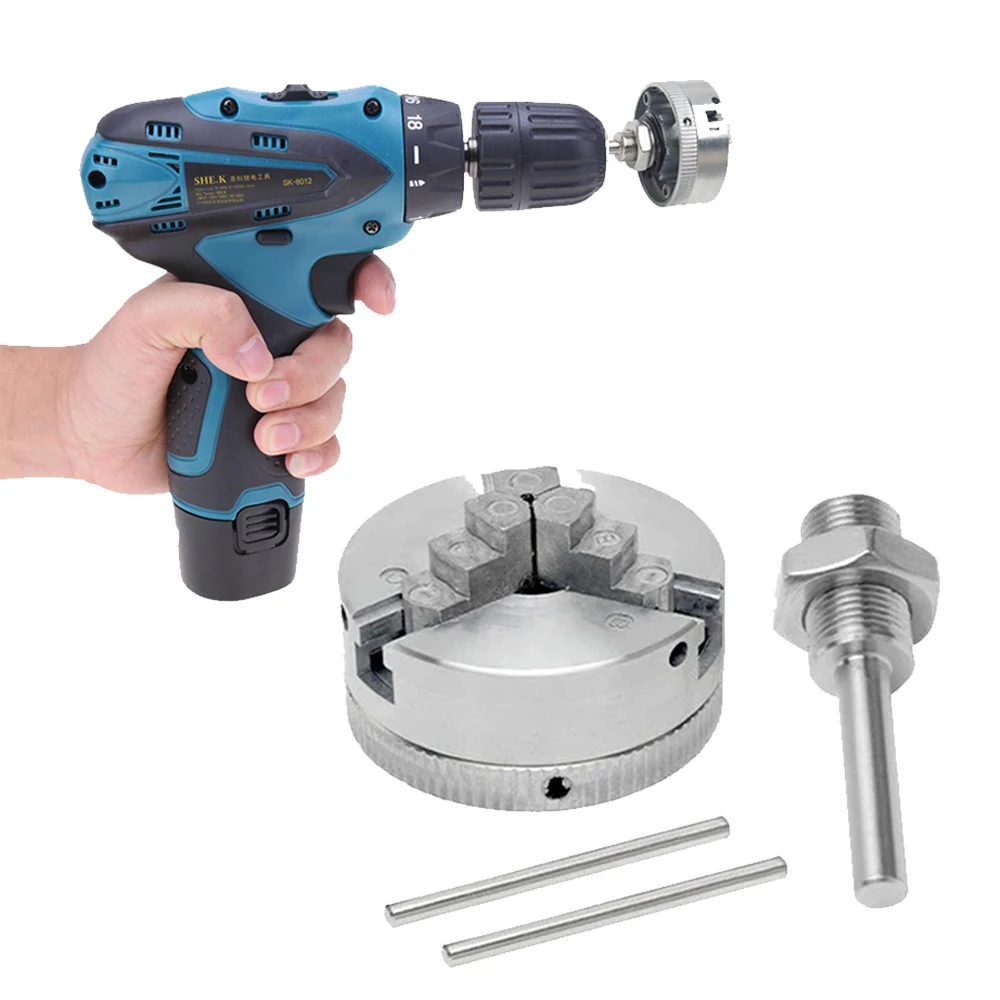 Z011-High-Carbon-Steel-Mini-Drill-Chuck-Metal-3-Jaws-Manual-Lathe-Chuck ...