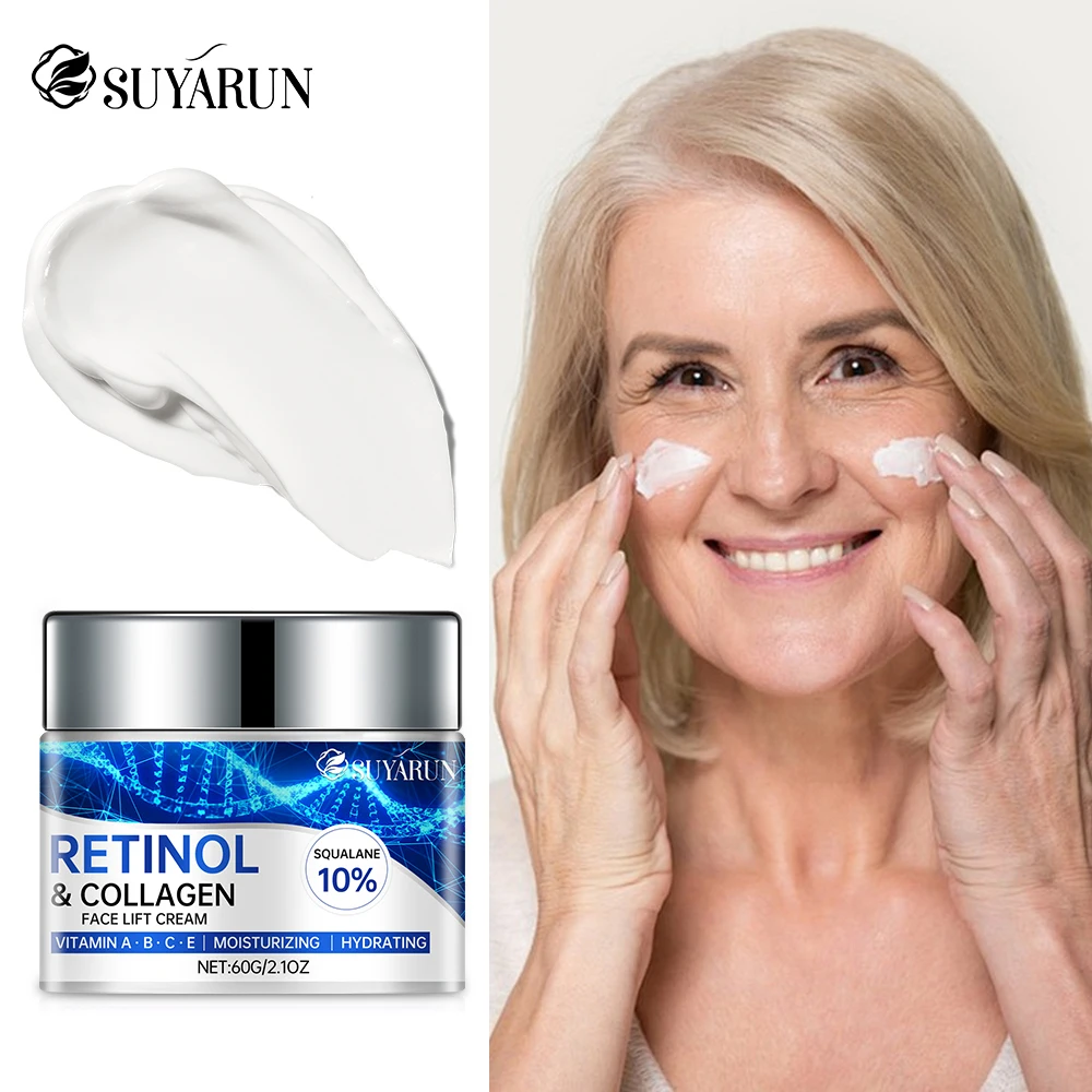 SUYARUN Retinol Collagen Face Cream - Anti-Aging Firming Moisturizer ...