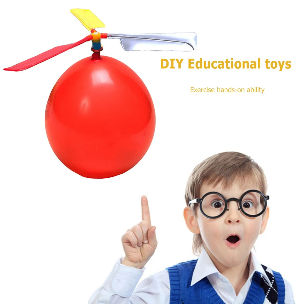 DIY-Handmade-Balloon-Helicopter-Toy-Model-Educational-Toys-Science ...