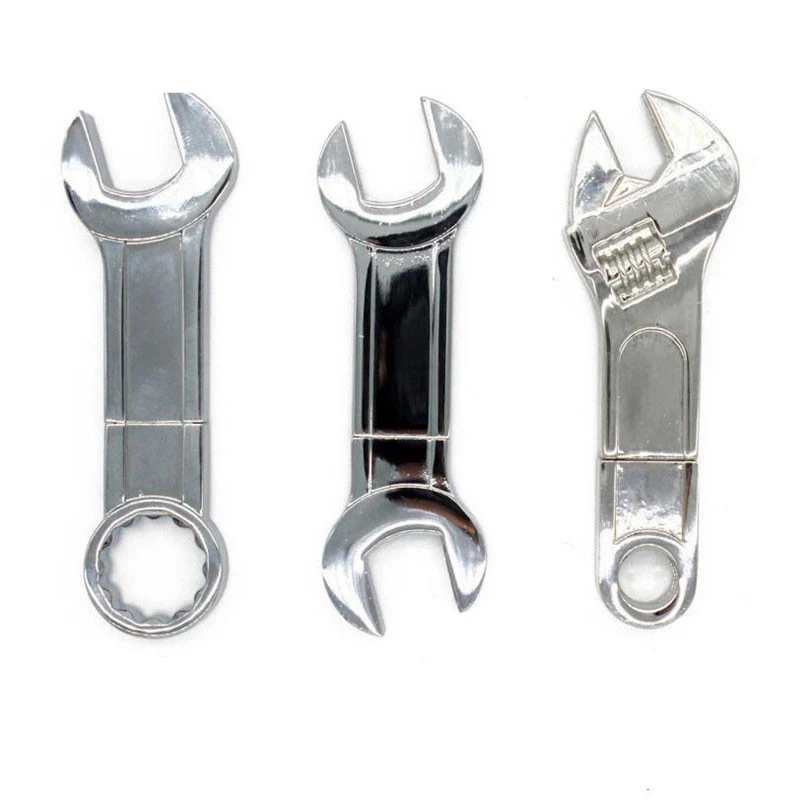 Metal Tool Pendrive Mini Spanner Wrench USB Flash Drive Oil barrels Pen ...
