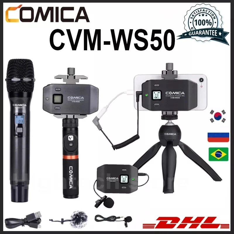 Comica Cvm-ws50h Ws50 Multi-channels Smartphone Wireless Microphone ...