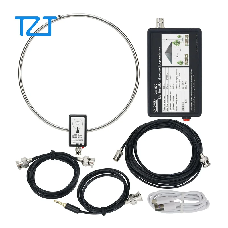 TZT-GA-800-Active-Loop-Antenna-Shortwave-Antenna-10KHz-159MHz-HF ...