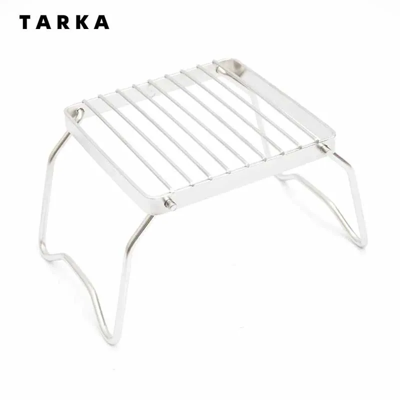 TARKA Mini Folding Grill Racks Camping Gas Burner Grill Grate Tourist ...