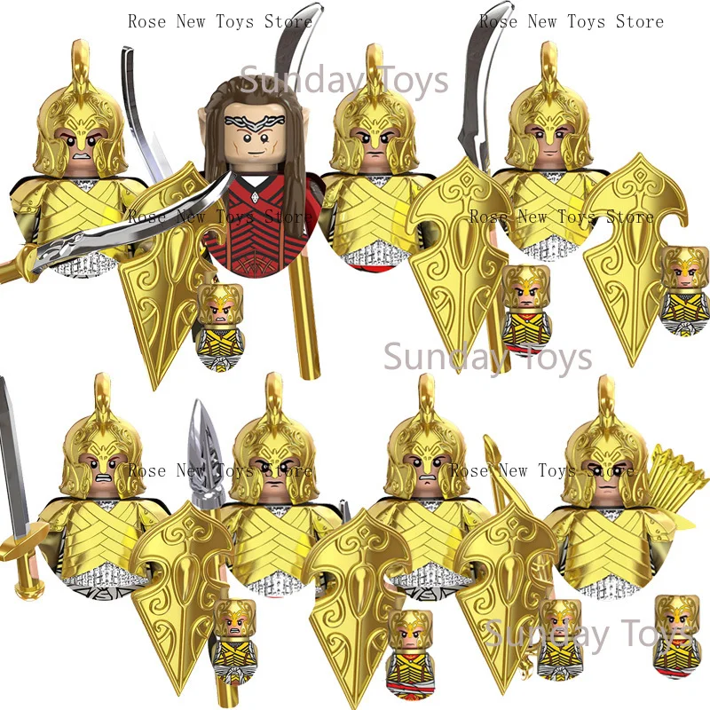 Medieval Movie Figures Series Noldor Elf Guard Gondor Soldiers Ancient ...