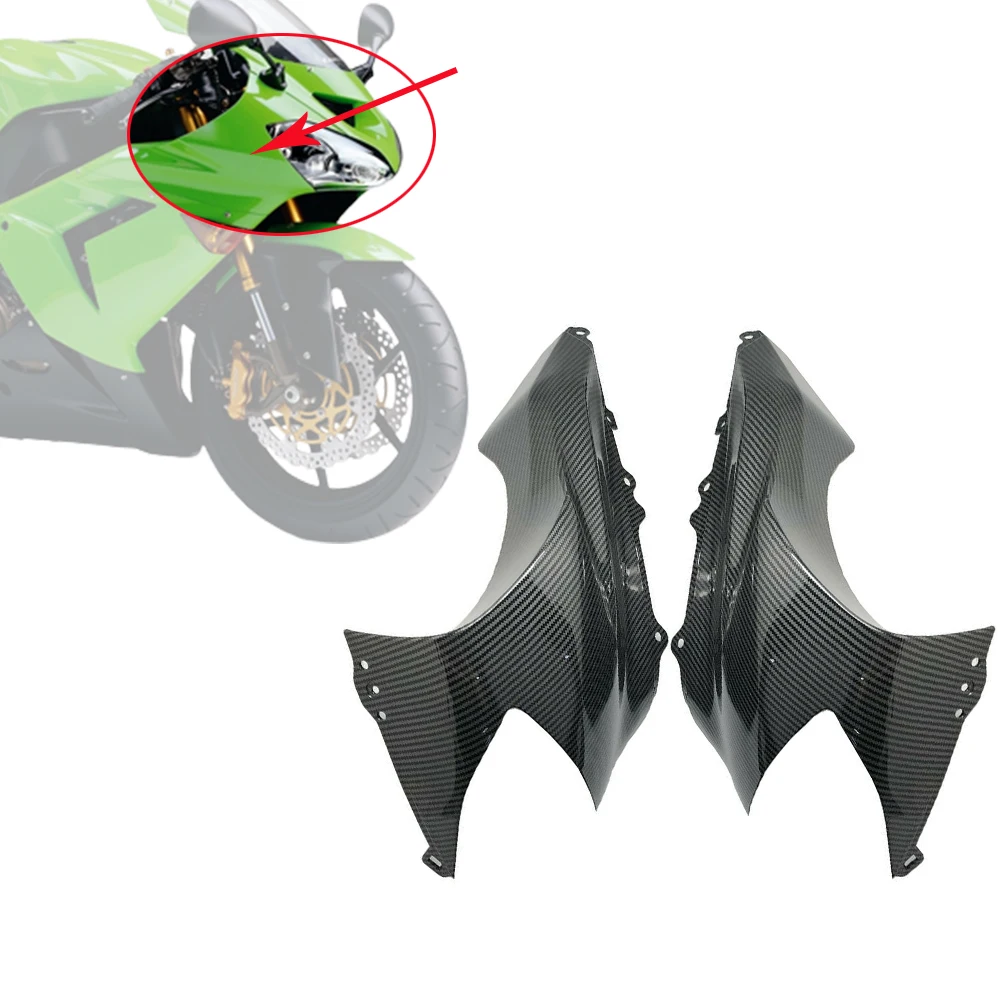 Motorcycle-Front-Nose-Headlight-Side-Cover-Panel-Carbon-Fiber-Fairing ...