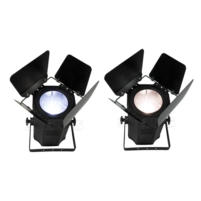 SHEHDS 2PCS LED Zoom 200W COB Warm Cool White Par Lights with Barn ...