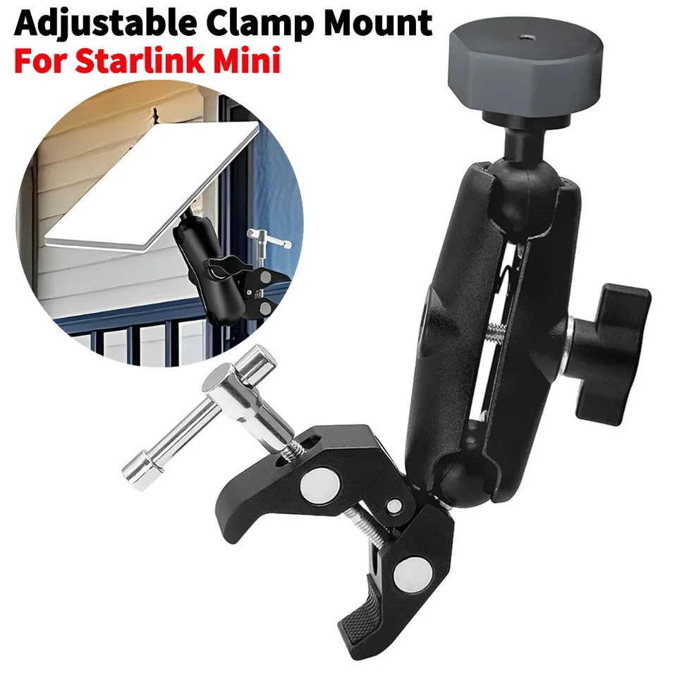 Starlink Mini Pole Mount Starlink Mini Mount, Adjustable Pole Clamp ...